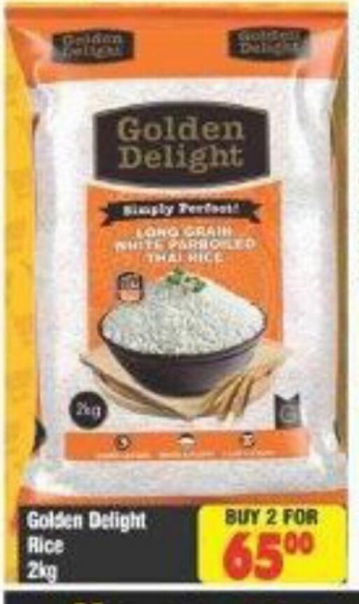 Golden Delight Rice 2kg offer at Big Save