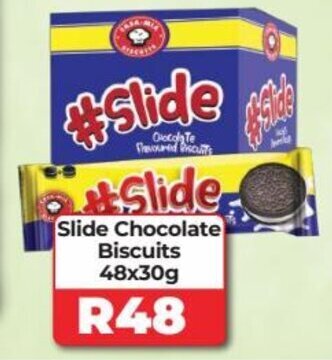 Slide Chocolate Biscuits 48x30g offer at 1UP