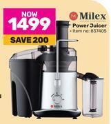 Milex power juicer offer at Game