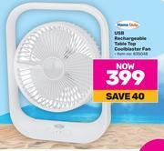 Home quip usb rechargeable table top cool blaster fan offer at Game