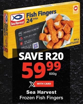 Sea Harvest Frozen Fish Fingers offer at Checkers