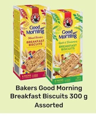 Bakers Good Morning Breakfast Biscuits 300g Assorted offer at Game