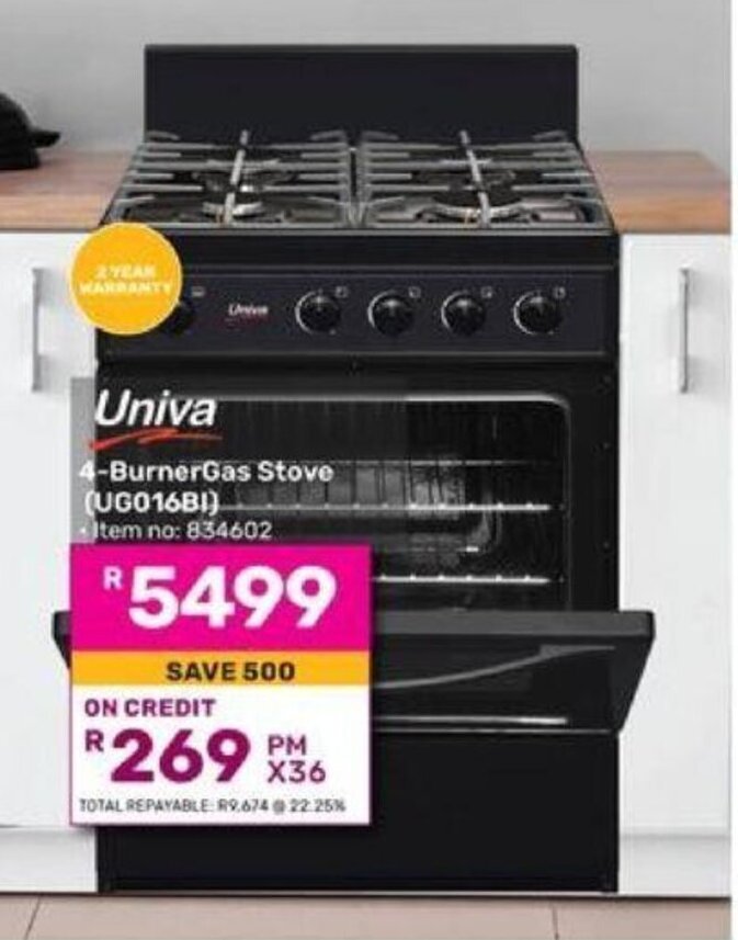 Univa 4 Burner Gas Stove Offer At Game univa-4-burner-gas-stove-offer-at-game