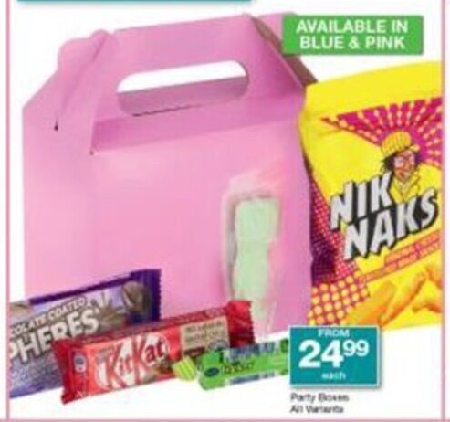 Party Boxes All Variants offer at Checkers