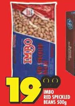 IMBO RED SPECKLED BEANS 500g offer at Shoprite