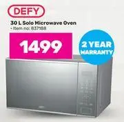 Defy 30l solo microwave oven offer at Game