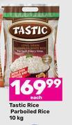 Tastic rice parboiled rice-10kg each offer at Game