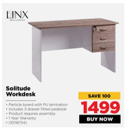 Linx Solitude Workdesk offer at HiFi Corp