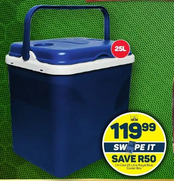 I'm Cool 25 Litre Royal Blue Cooler Box offer at Pick n Pay