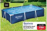 Bestway rectangular steel pro frame pool offer at Makro