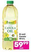 B-well canola oil-2l each offer at Game