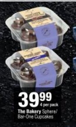 The Bakery Sphere/Bar-One Cupcakes offer at Checkers