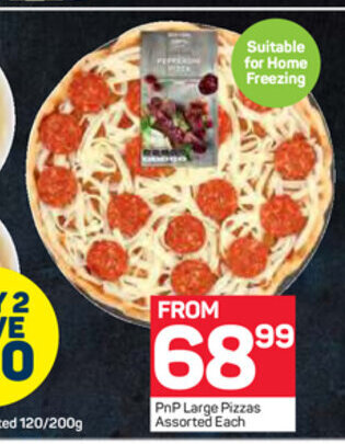 PnP Large Pizzas Assorted each offer at Pick n Pay