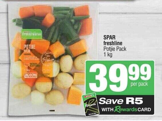 SPAR freshline Potjie Pack 1kg offer at Spar