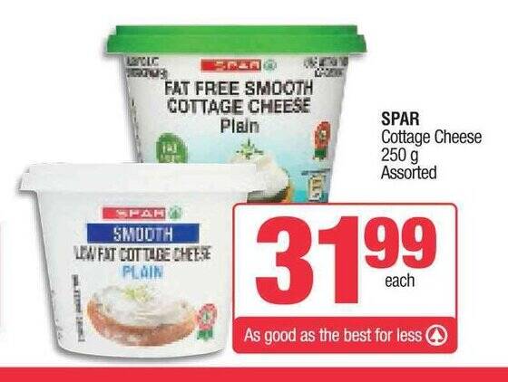 SPAR Cottage Cheese 250g Assorted offer at Spar