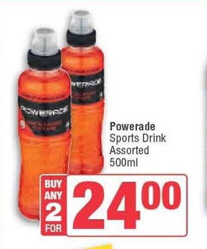 Powerade Sports Drink Assorted 500ml offer at Spar