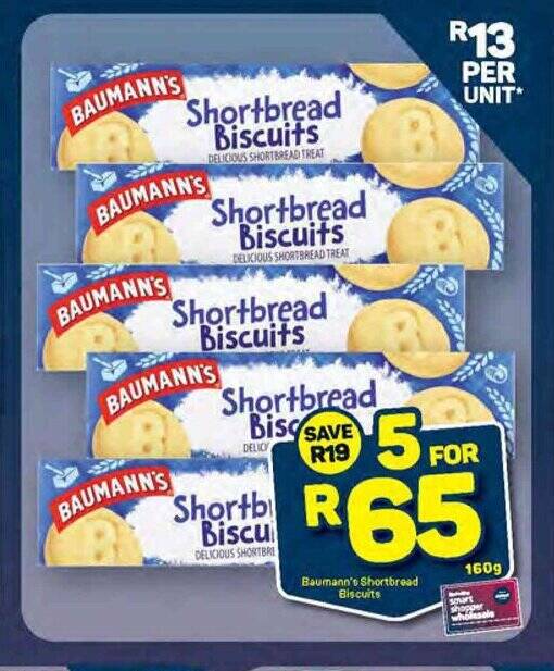Baumann's Shortbread Biscuits offer at Pick n Pay