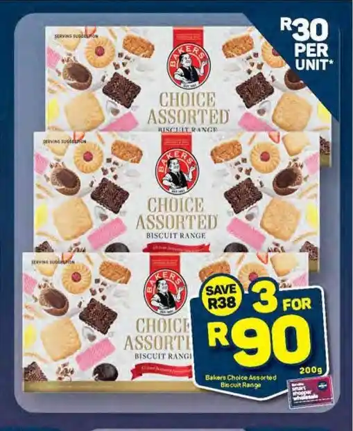 Bakers Choice Assorted Biscuit Range offer at Pick n Pay