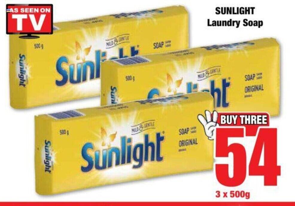 SUNLIGHT Laundry Soap offer at Boxer