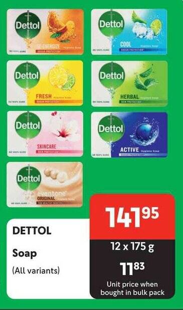 DETTOL Soap (All variants) offer at Makro