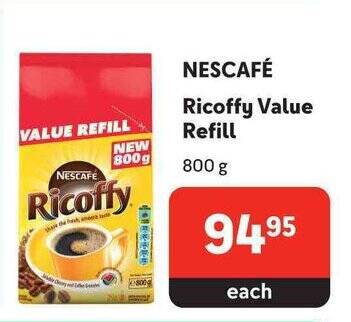 NESCAFÉ Ricoffy Value Refill 800g offer at Makro