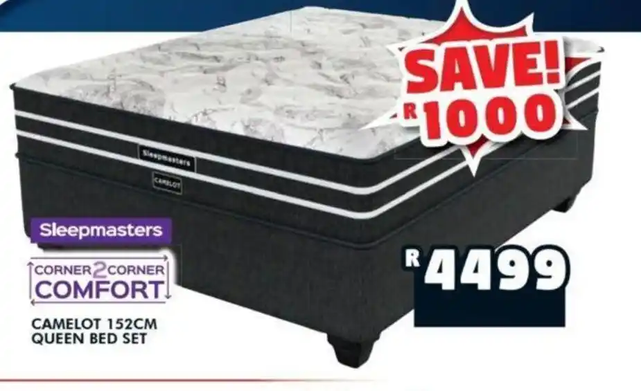 Sleepmasters CAMELOT 152CM QUEEN BED SET offer at Russells