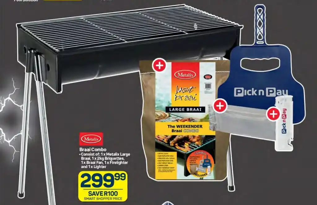 Metalix Braai Combo offer at Pick n Pay