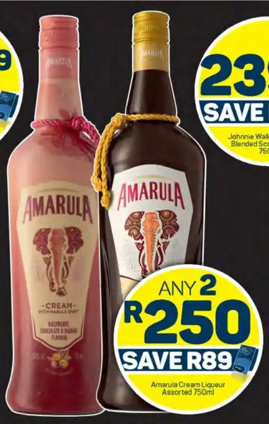 Amarula Cream Liqueur Assorted 750ml offer at Pick n Pay