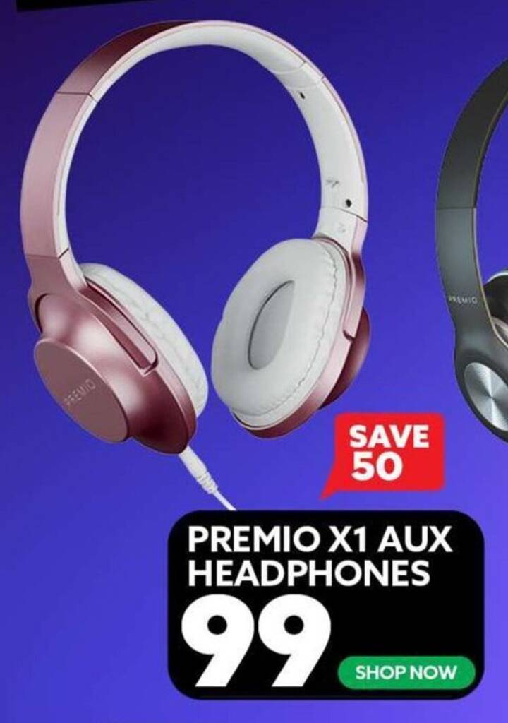 PREMIO X1 AUX HEADPHONES offer at Ackermans