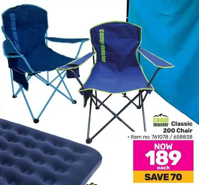 Camp Master 200 Chair offer at Game