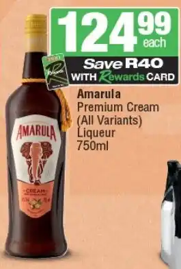 Amarula Premium Cream (All Variants) AMARULA Liqueur 750ml offer at ...