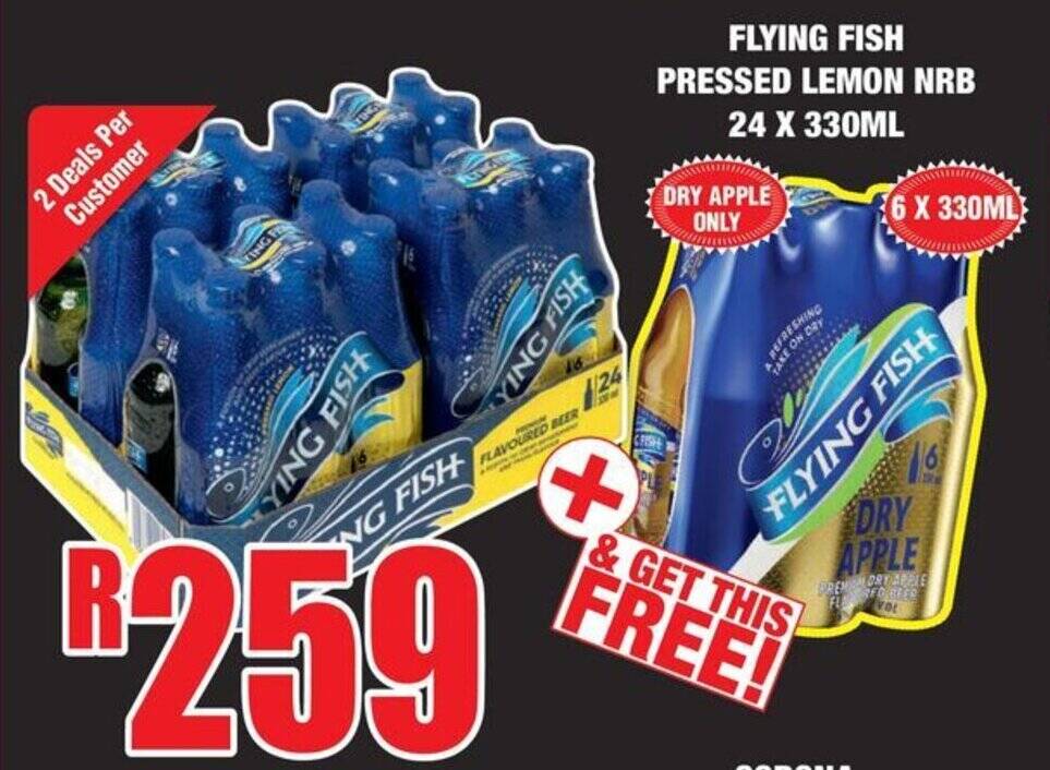 FLYING FISH PRESSED LEMON NRB 24 X 330ML offer at Boxer Liquors