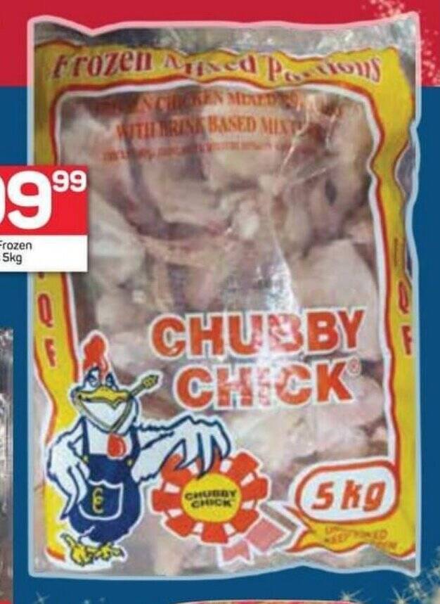 Chubby Chick Frozen Mixed Portions 5kg offer at Pick n Pay
