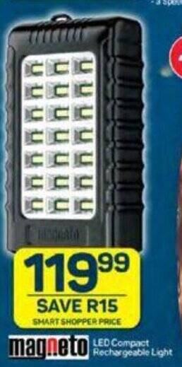 Magneto LED Compact Rechargeable Light offer at Pick n Pay