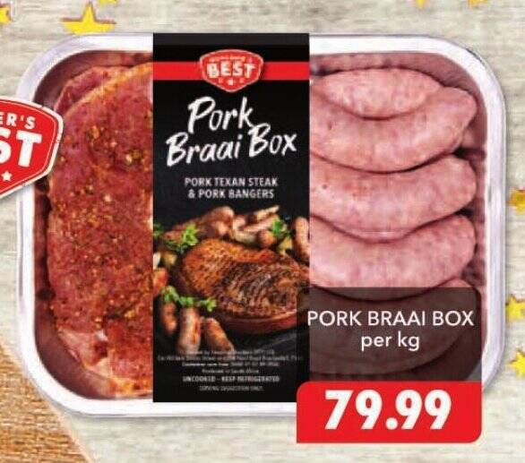 PORK BRAAI BOX per kg offer at Shoprite