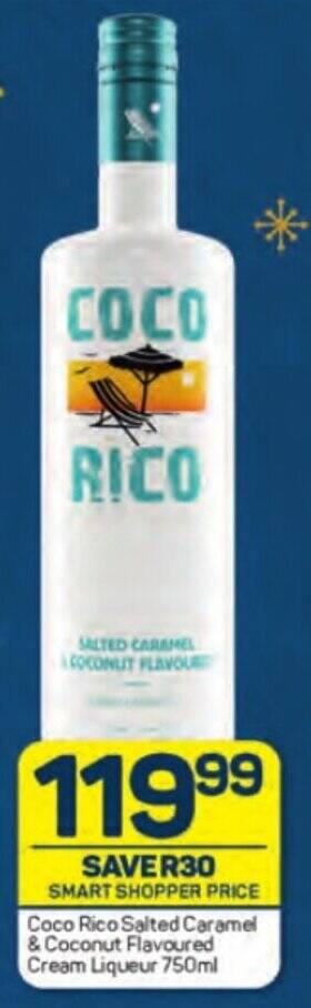Coco Rico Salted Caramel & Coconut Flavoured Cream Liqueur 750ml offer ...
