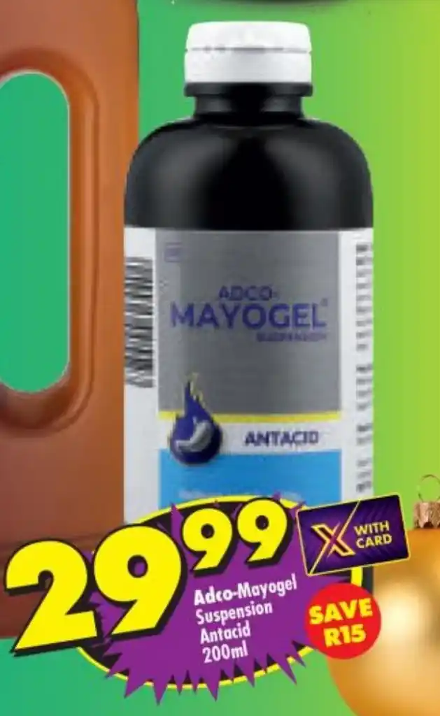 Adco-Mayogel Suspension Antacid 200ml offer at Shoprite