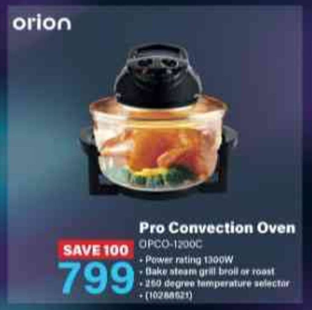 Orion Pro Convection Oven offer at Incredible Connection