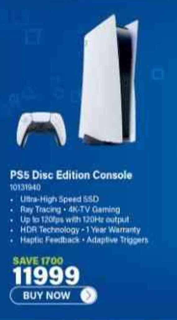 PS5 Disc Edition Console offer at Incredible Connection