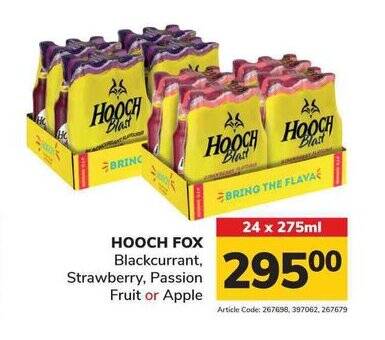 HOOCH FOX specials Jumbo – Apr 2025