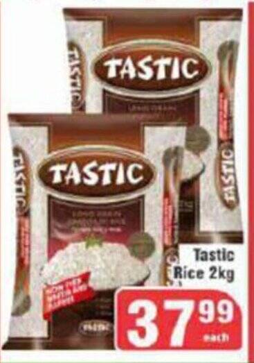 Tastic Rice 2kg offer at Big Save