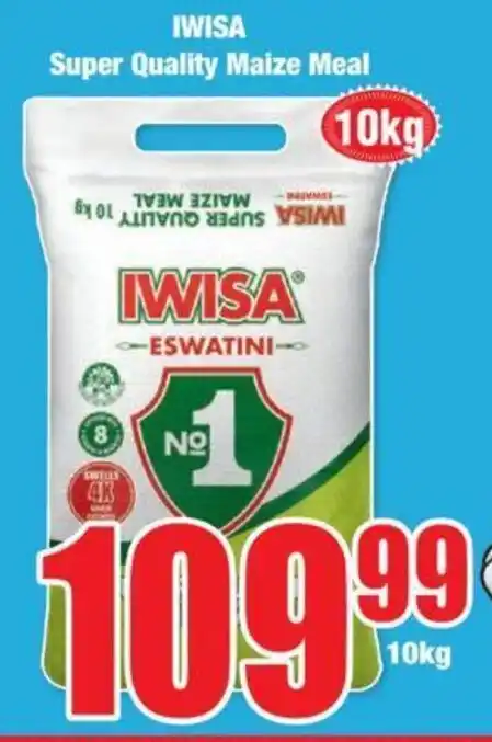 IWISA Super Quality Maize Meal offer at Boxer