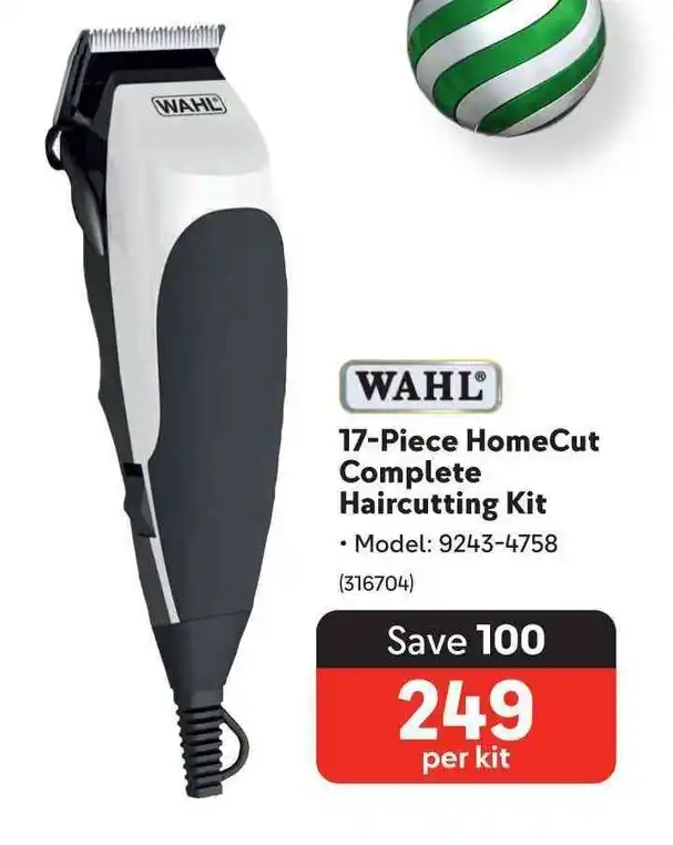 Wahl 17 Piece Homecut Complete Haircutting Kit Offer At Makro