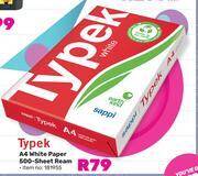 Typex a4 white paper 500-sheet ream offer at Game