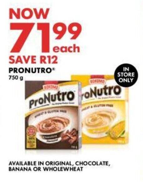 All Pronutro offers - Find and view the cheapest Pronutro offer!
