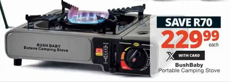 BushBaby Portable Camping Stove offer at Checkers