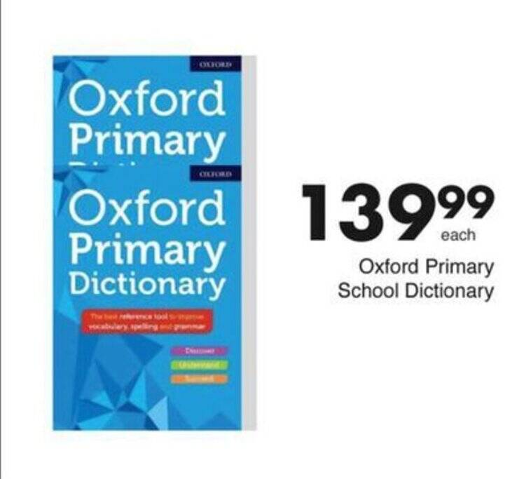 Oxford Primary School Dictionary offer at Save