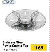 Cadac stainless steel power cooker top (large) 652069 offer at Builders ...