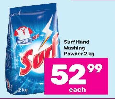 Surf Hand Washing Powder 2kg offer at Game