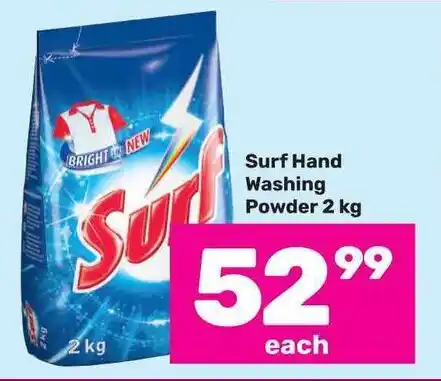 Surf Hand Washing Powder 2kg offer at Game